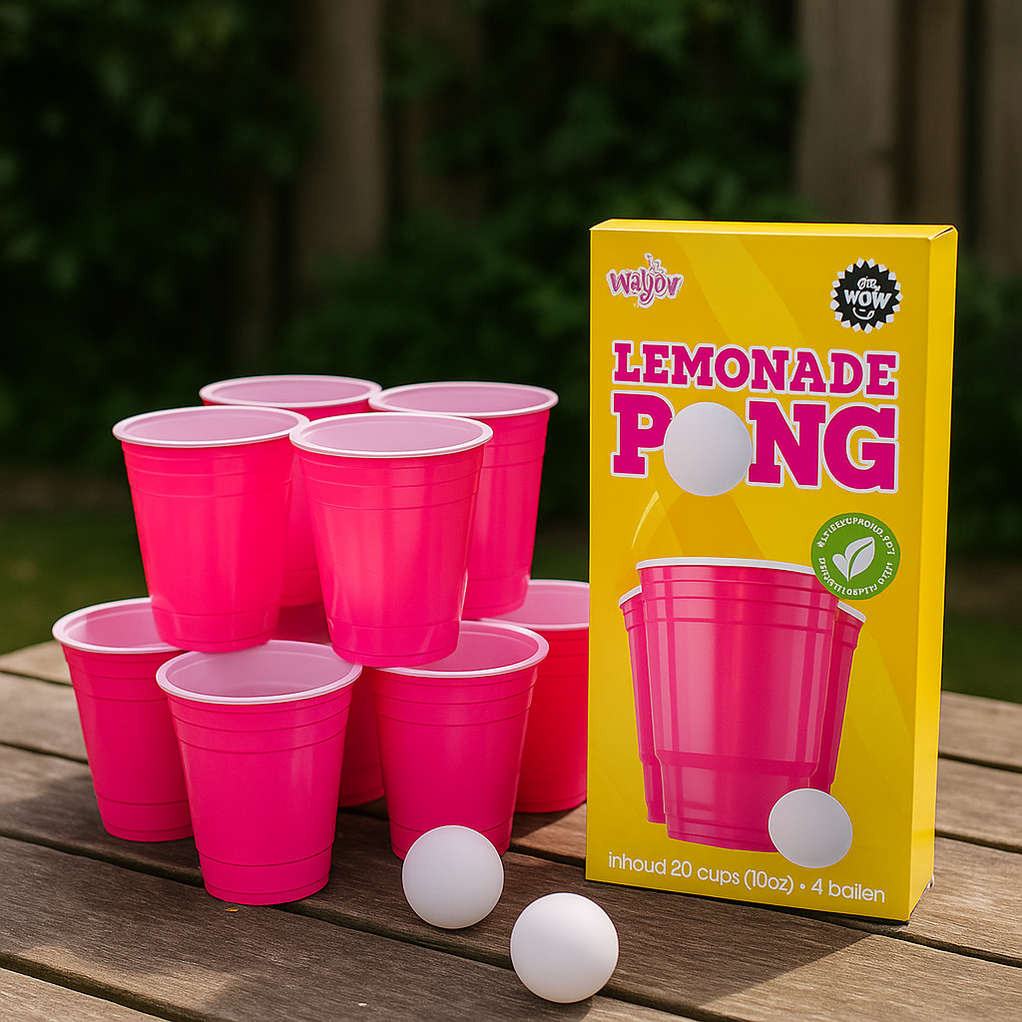 Limonade Pong set compleet — Festival Feestartikelen