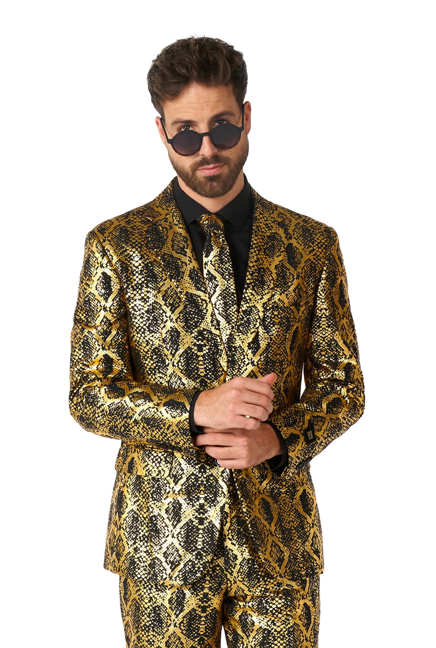 OppoSuits Shiny Snake heren — Festival Feestartikelen