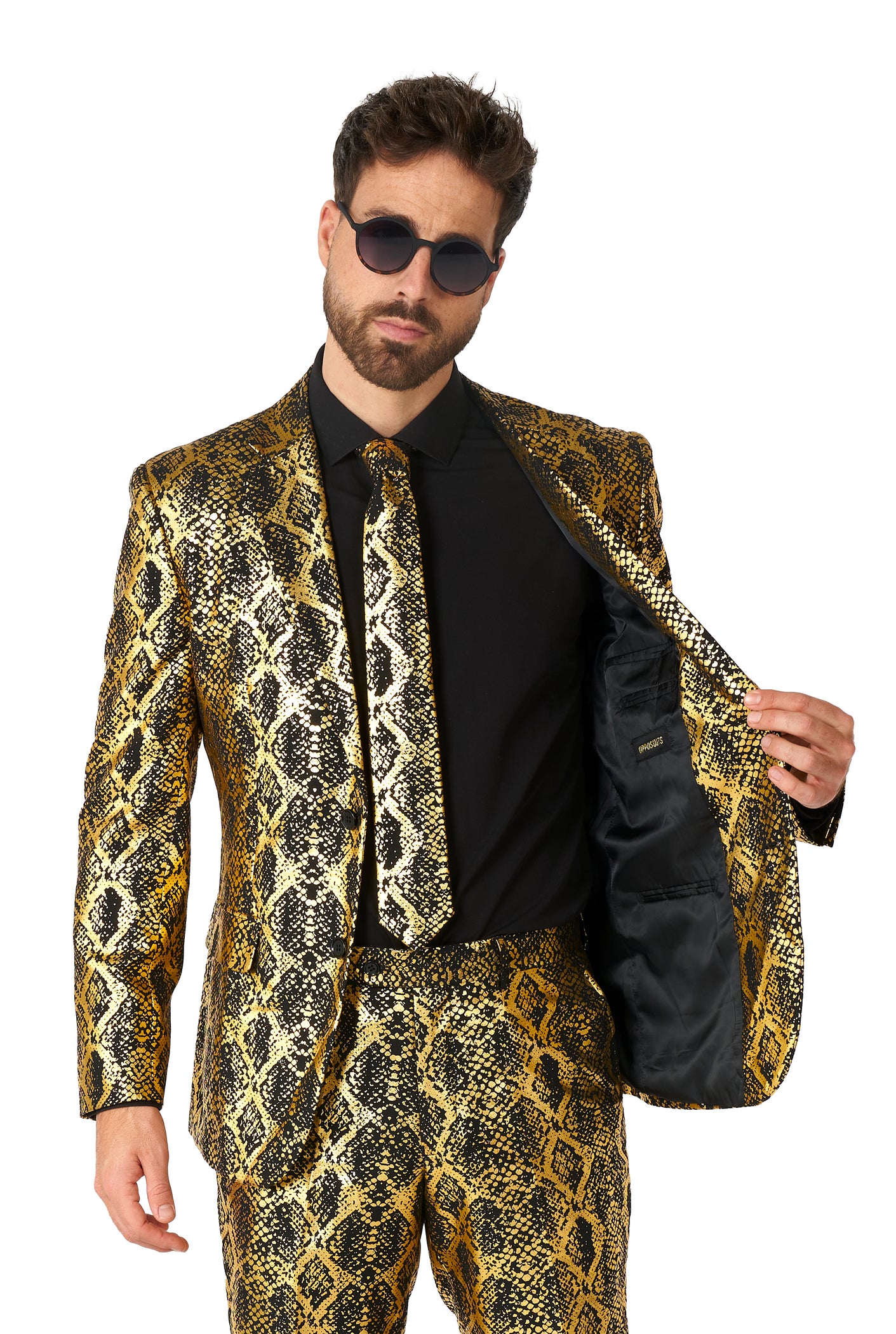 OppoSuits Shiny Snake heren — Festival Feestartikelen