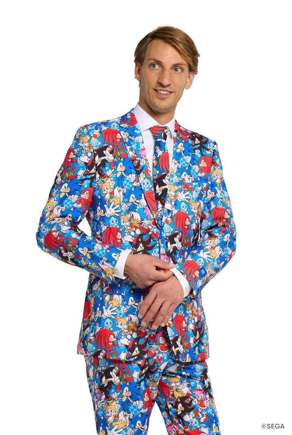 OppoSuits Sonic the Hedgehog kostuum heren — Festival Feestartikelen