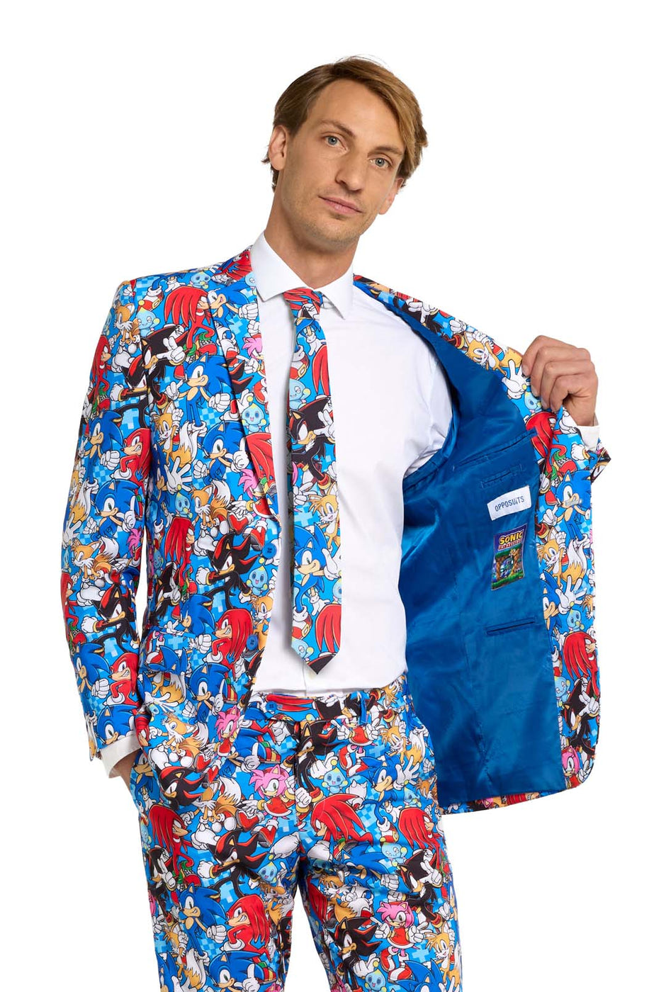 OppoSuits Sonic the Hedgehog kostuum heren — Festival Feestartikelen