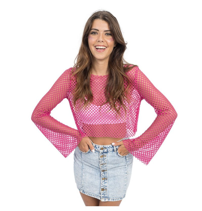 Top Fishnet Flare — Festival Feestartikelen