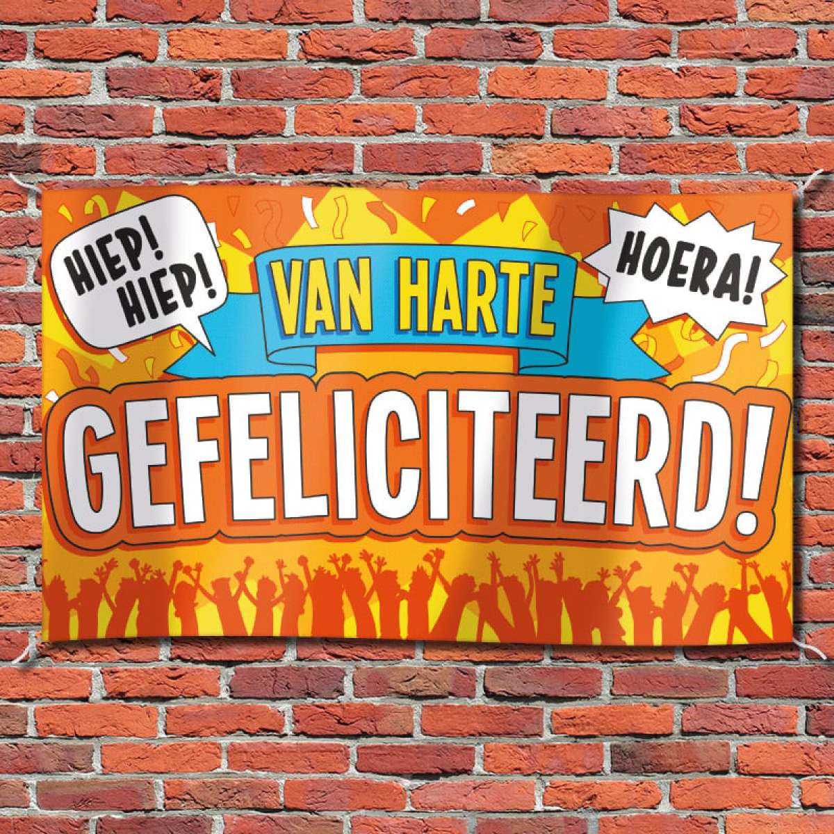 Gevel vlag - gefeliciteerd | Festival Feestwinkel sinds 1986 — Festival ...