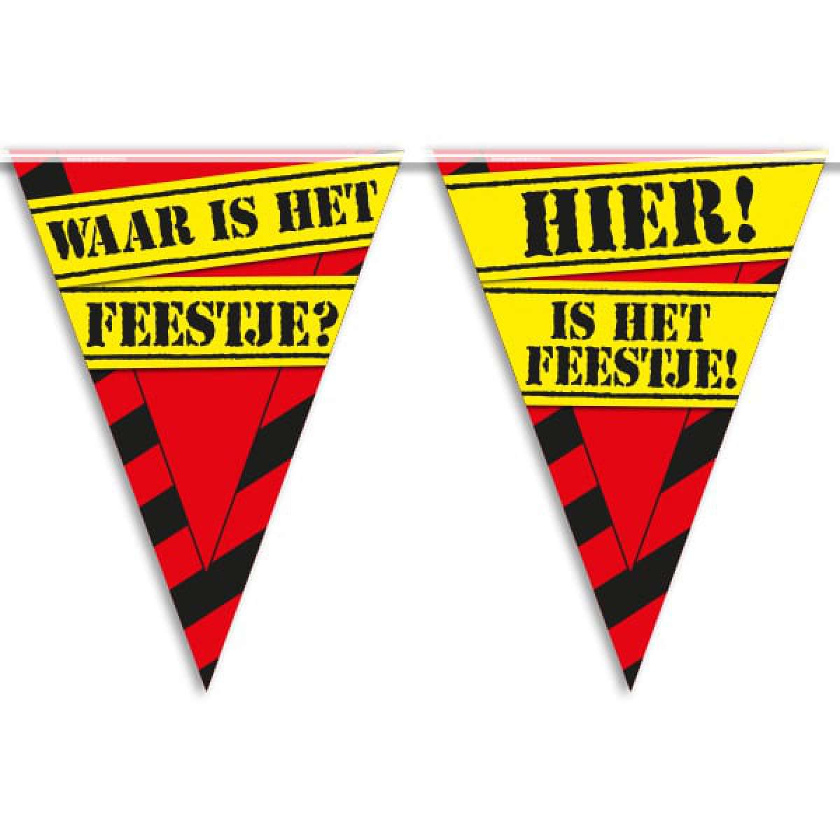 Party Vlaggen - waar is het feestje — Festival Feestartikelen
